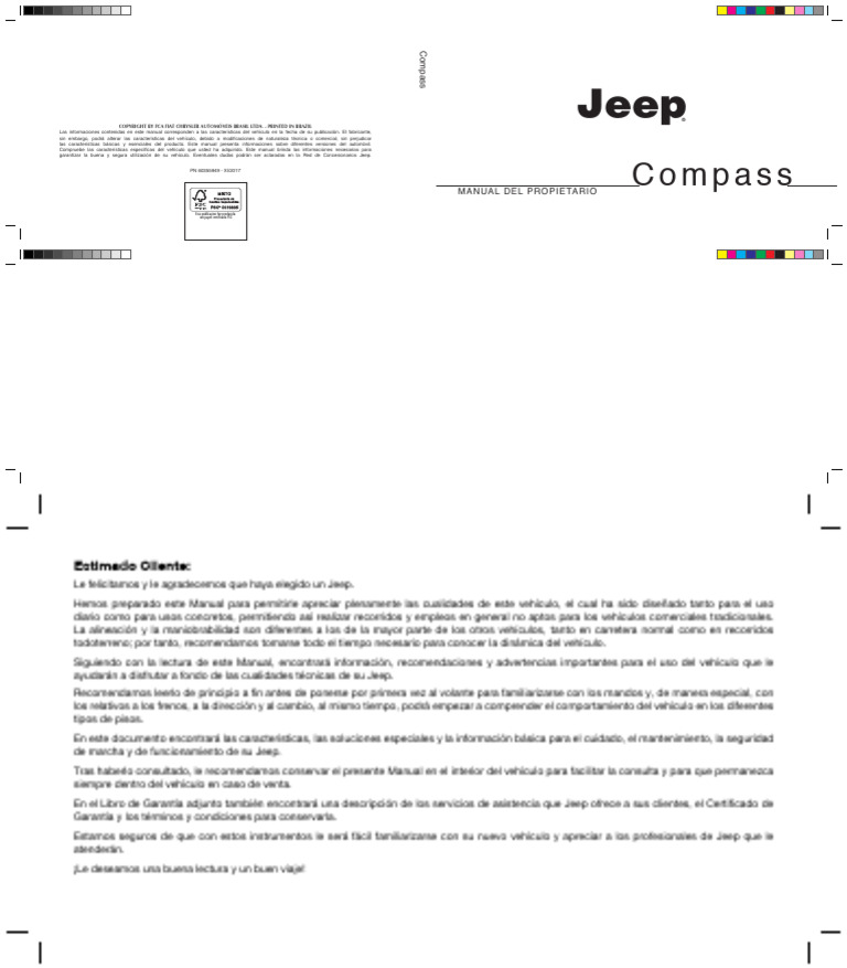 Manual 2018 Compass | PDF | Gasolina | Bienes manufacturados