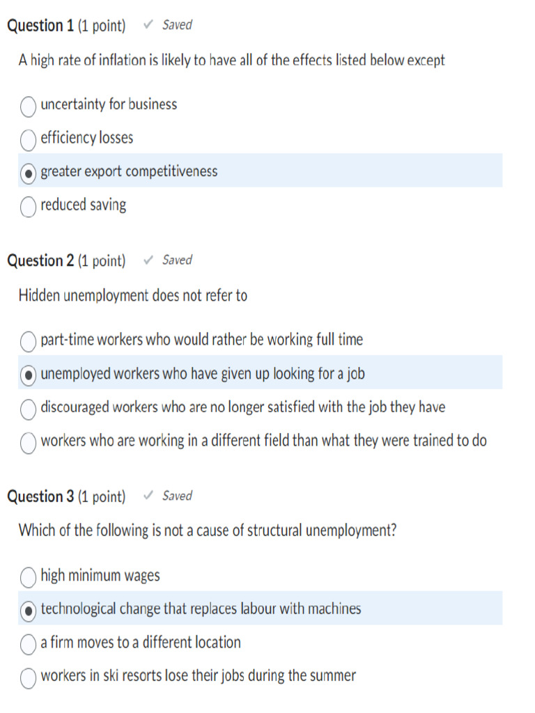Econ Chapter 10 Quiz | PDF Econ Chapter 10 Quiz | PDF