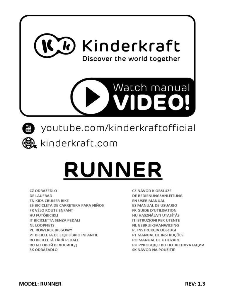 Kinderkraft RUNNER Manual | PDF
