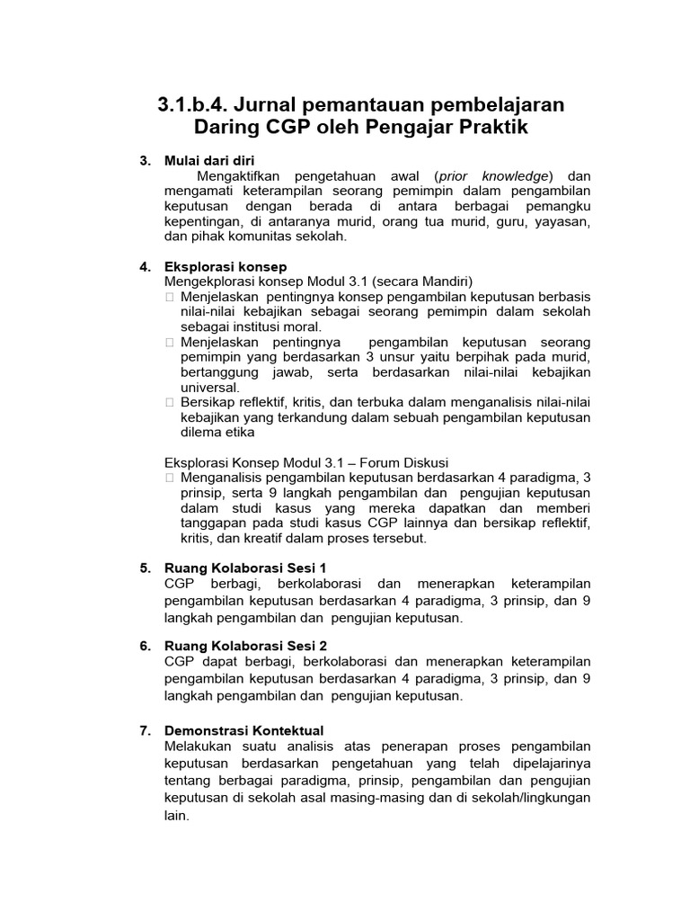 Pengambilan Keputusan CGP | PDF