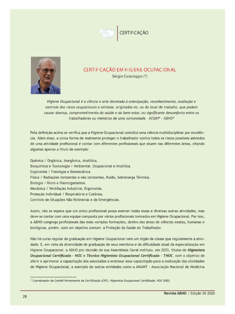 ABHO ED58 250320 Certificacao2 | PDF