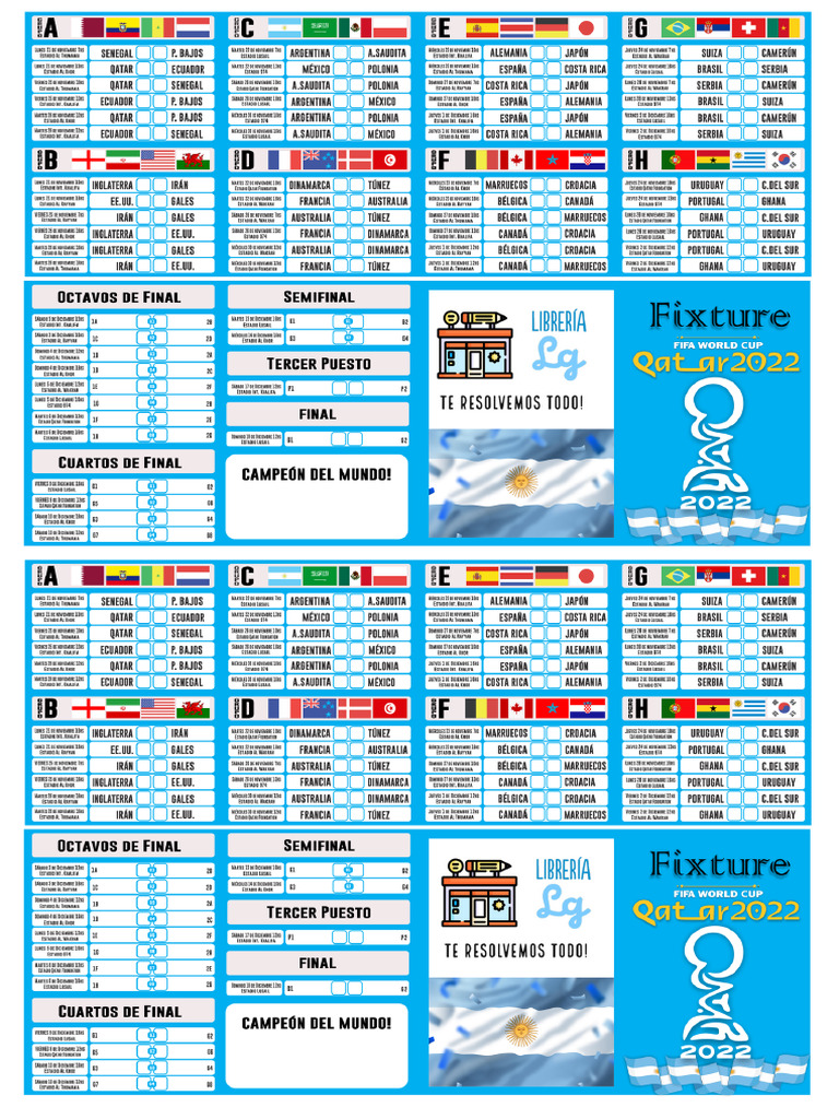Fixtures Mundial | PDF