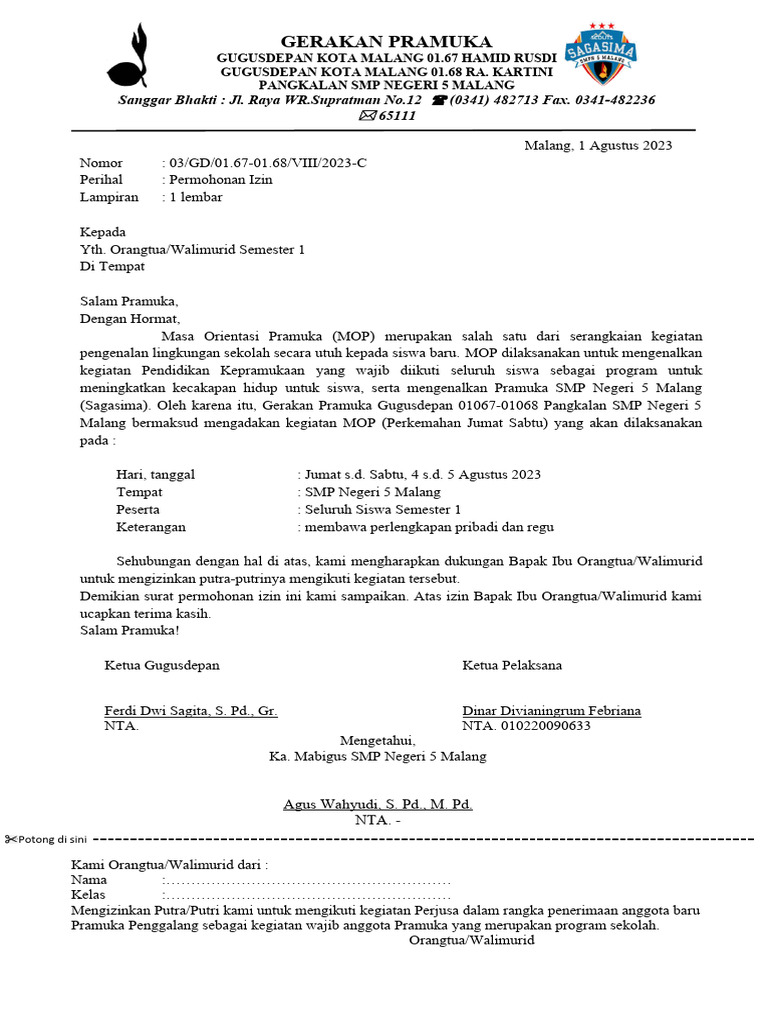 Surat Izin Perjusa 2 | PDF