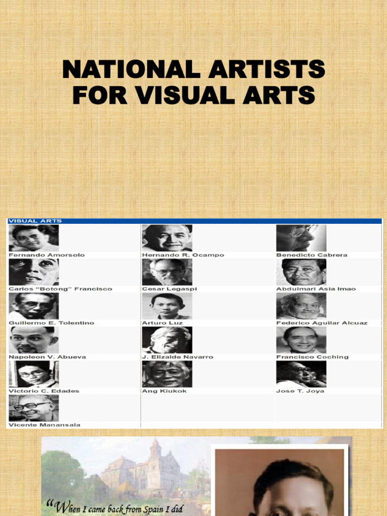 Philippine National Artists in Visual Arts | PDF | Philippines