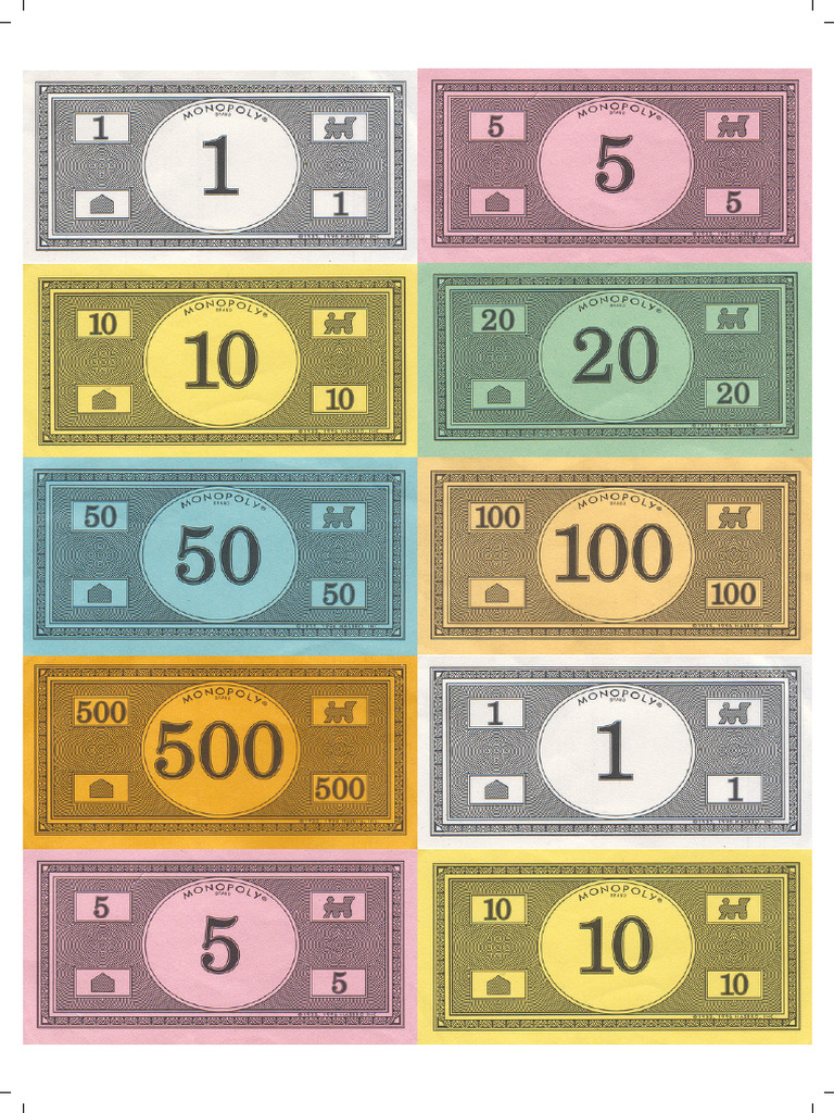 Monopoly Money Printable | PDF