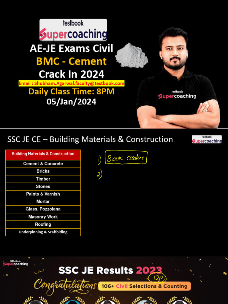 BMC Cement Lec-2 | PDF | Cement | Natural Materials