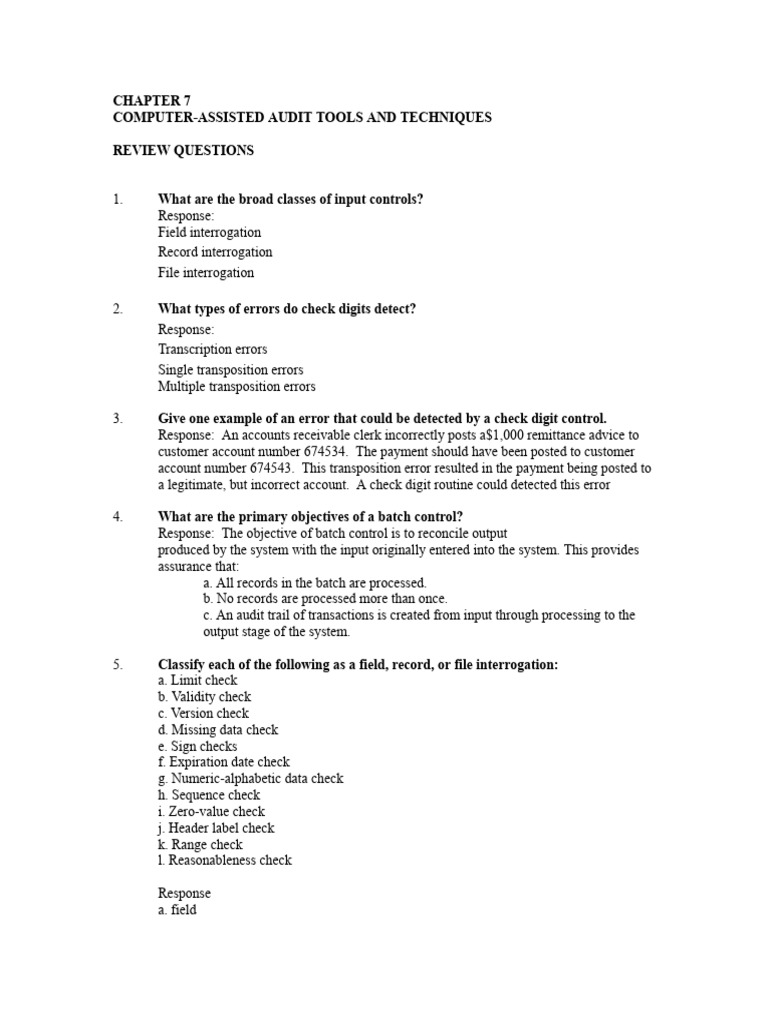 IT Audit 4ed SM Ch7 | PDF | Rounding | Credit Card