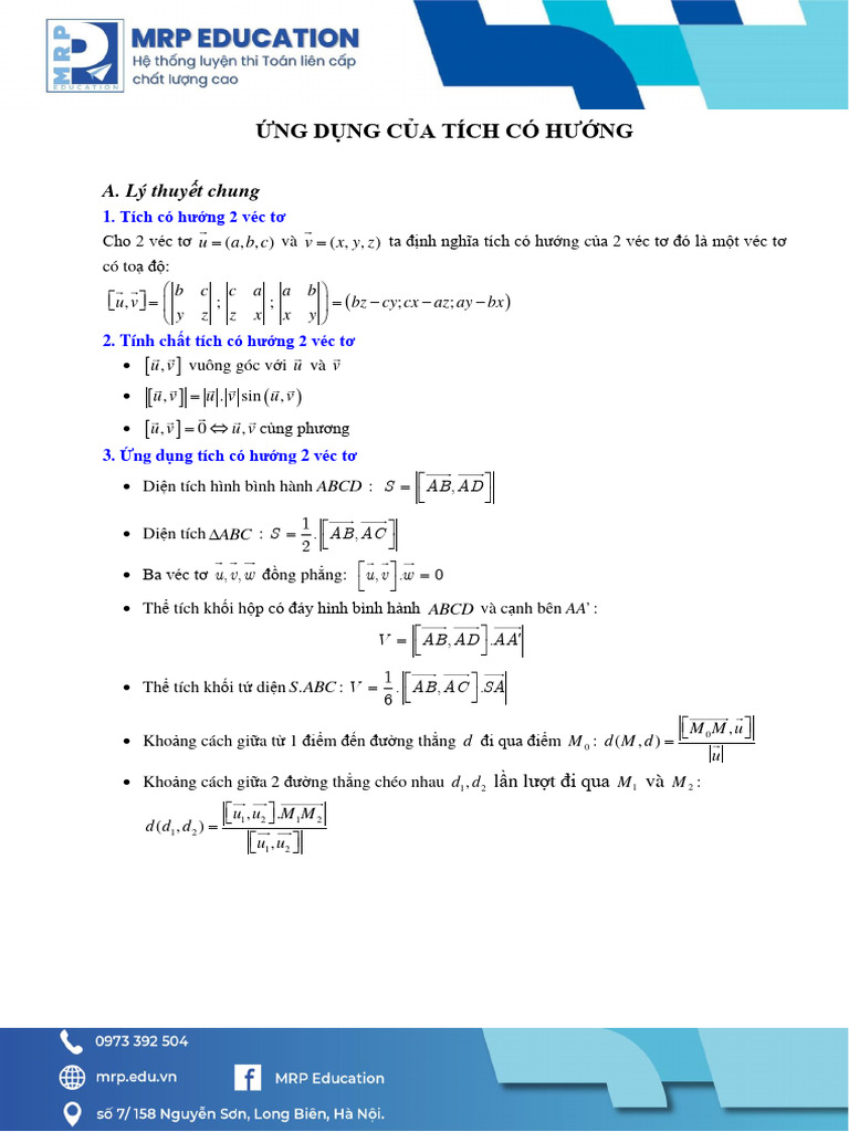 12T NG D NG Tích Có Hư NG | PDF