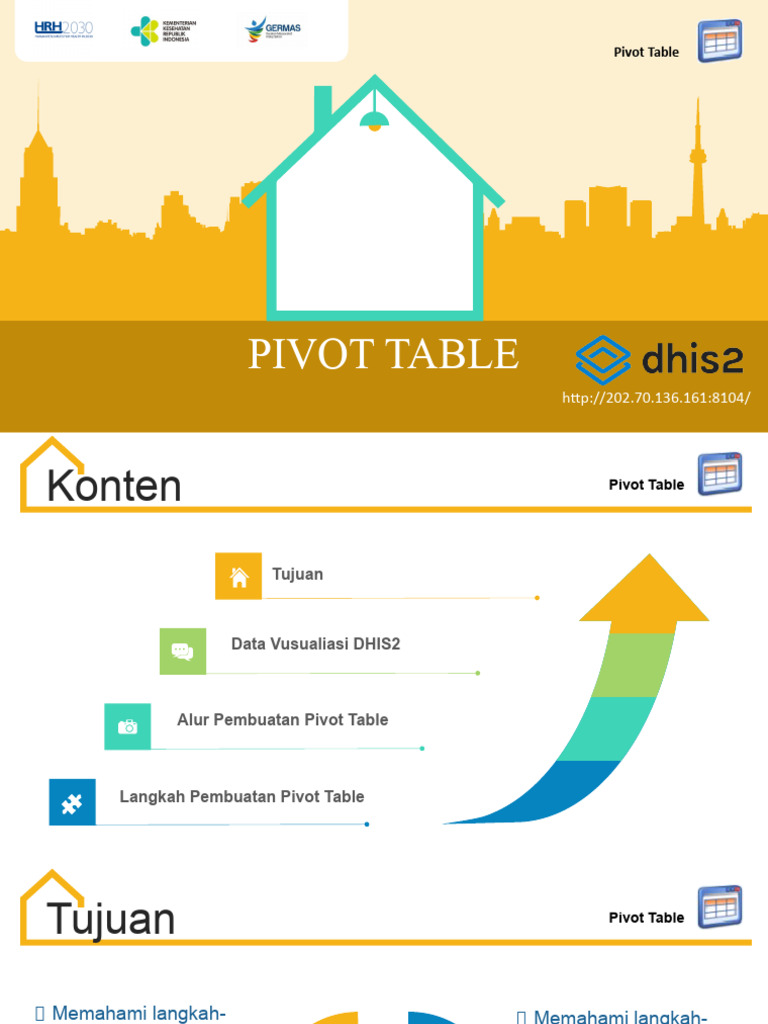 Penggunaan Aplikasi DHIS2 - Pivot Table | PDF