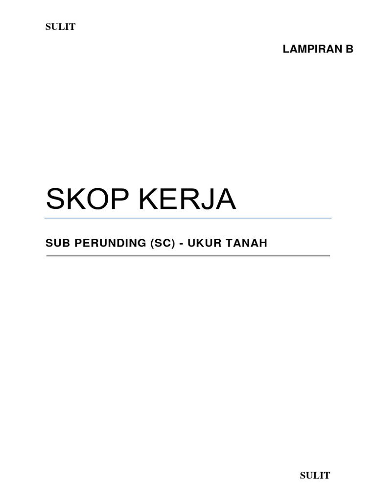 (RP2) Lampiran B - Skop Ukur Tanah | PDF