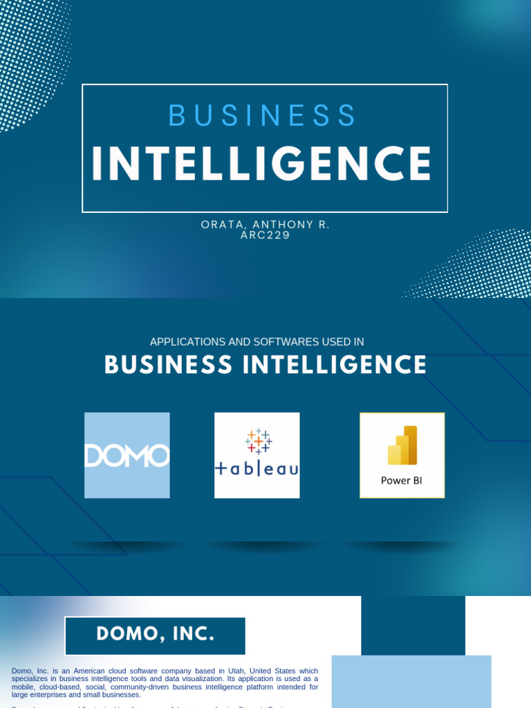Orata - Business Intelligence - Arc229 | PDF | Cloud Computing | Business Intelligence