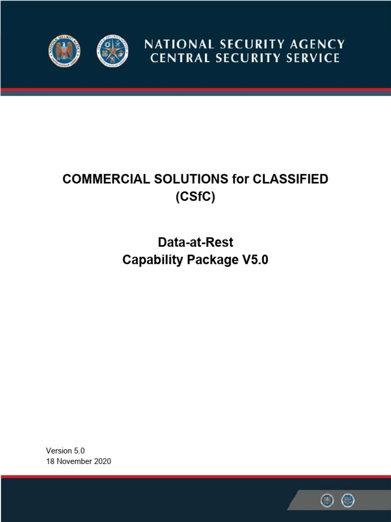Data-at-Rest Capability Package v5.0 | PDF | Authentication | Biometrics