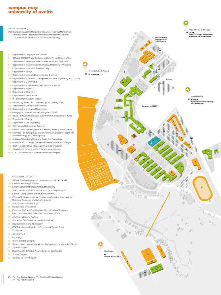 Mapa Campus Universidade Aveiro | PDF | Engineering | Science