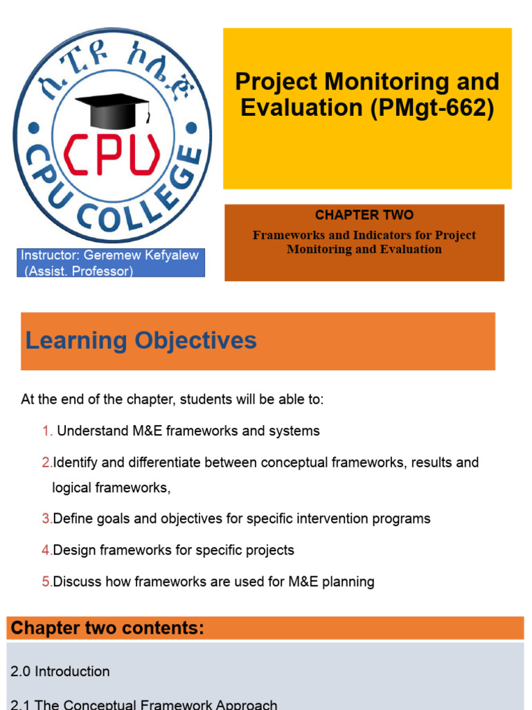 Project M & E, CH-2 | PDF | Evaluation | Preventive Healthcare