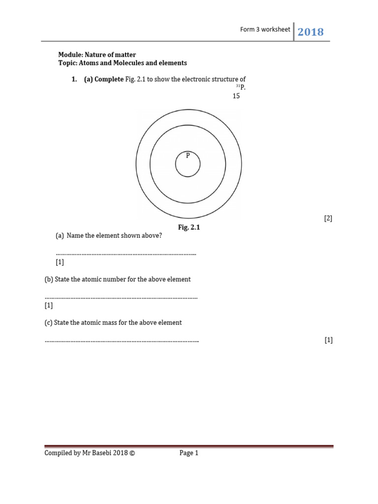 Form 3 Revision Worksheets | Download Free PDF | Acid | Hydroxide