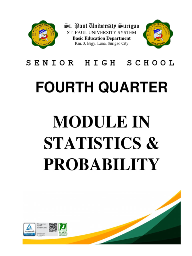 Module in Statistics and Probability FINALS | PDF | Statistical Significance | Statistical ...