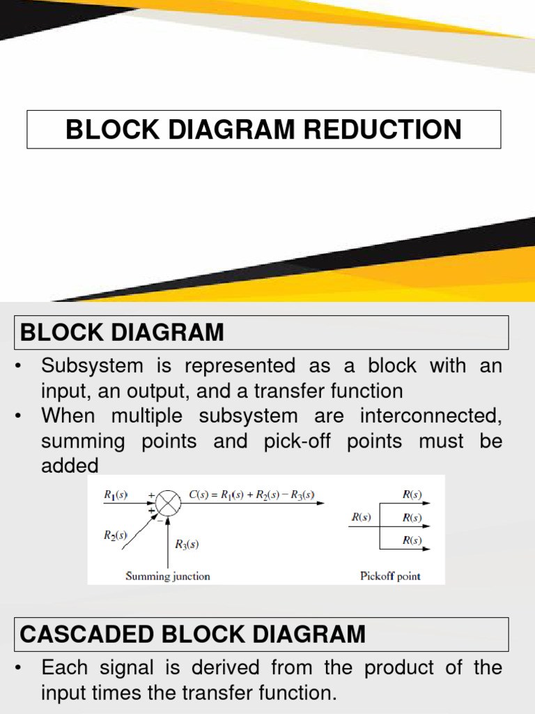 5 - Block Diagram Reduction | PDF | Systems Theory | Mathematics
