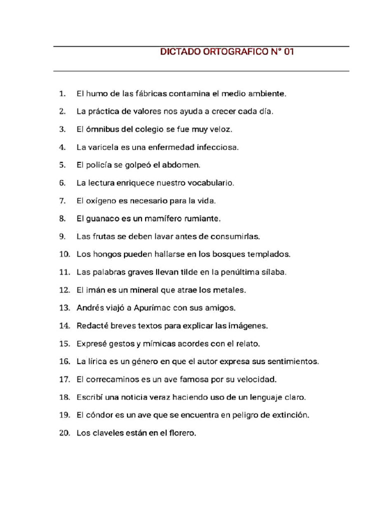 Dictado | PDF