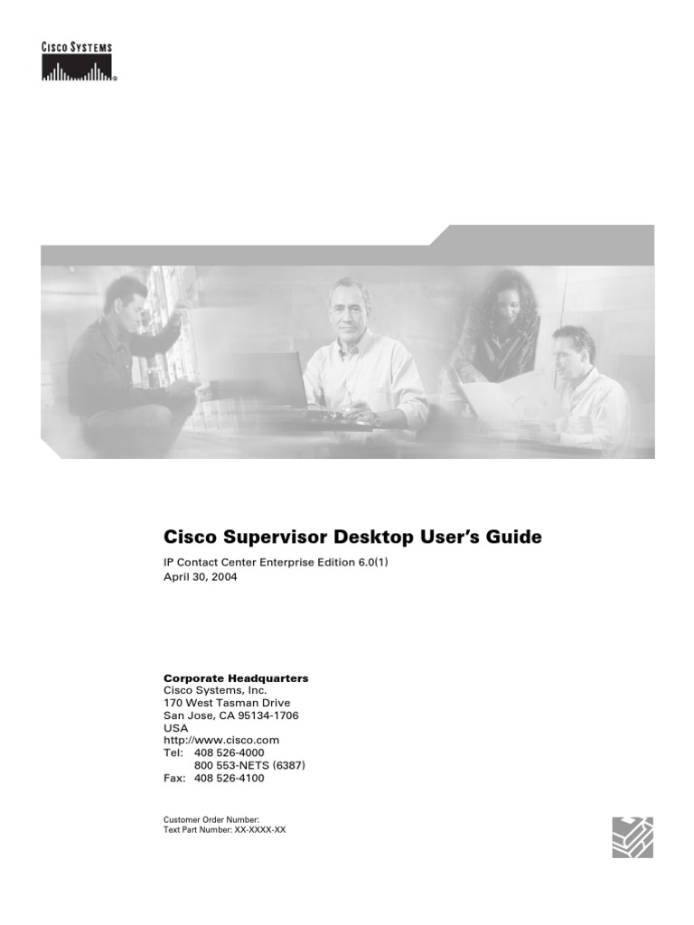 Cisco Supervisor Desktop User Guide | PDF | Graphical User Interfaces ...