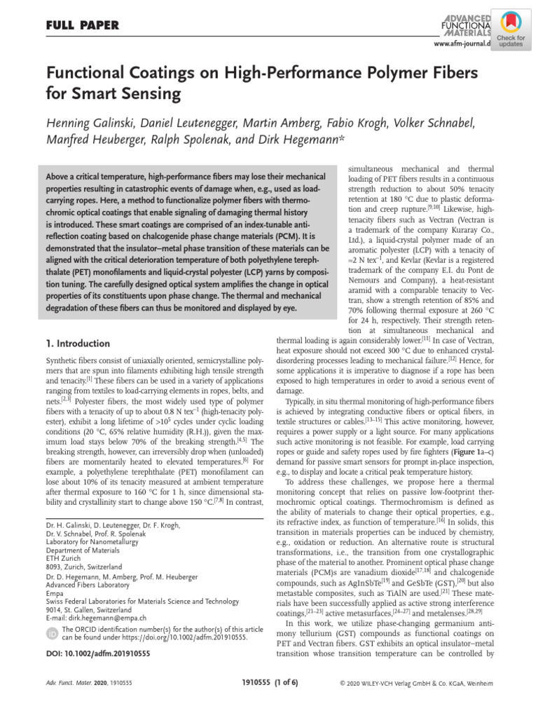 Adv Funct Mater (2020) 1910555 - Functional Coatings On High ...