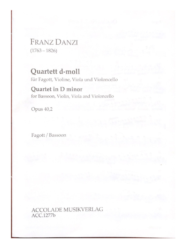 Franz Danzi | PDF