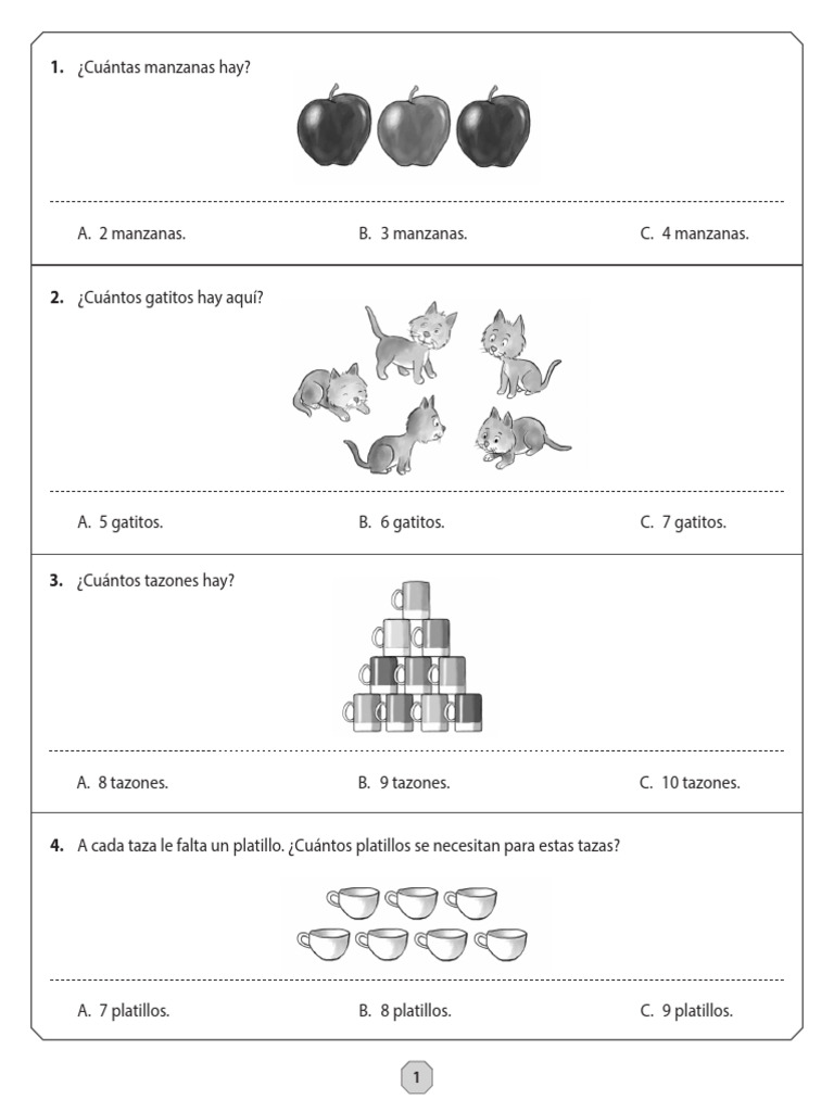 Primero Primaria Prueba - Diagnostico - Matematica Primer Trimestre | PDF