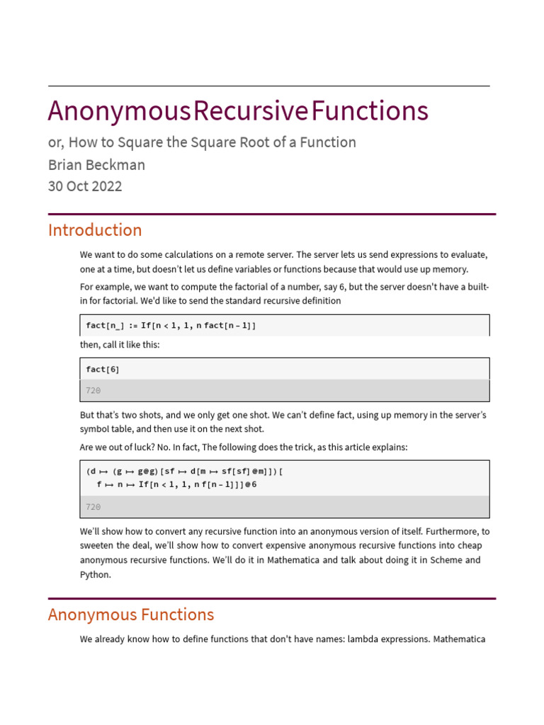 YCombinator 005 | PDF | Function (Mathematics) | Computing