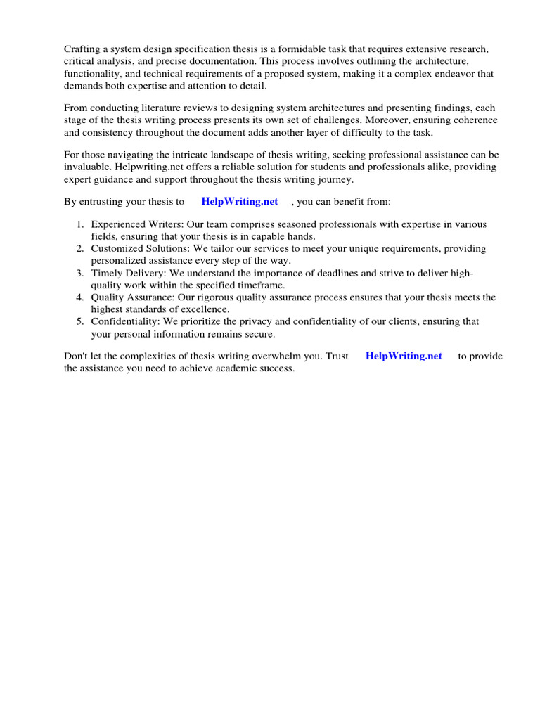 System Design Specification Thesis Example | PDF | Specification ...