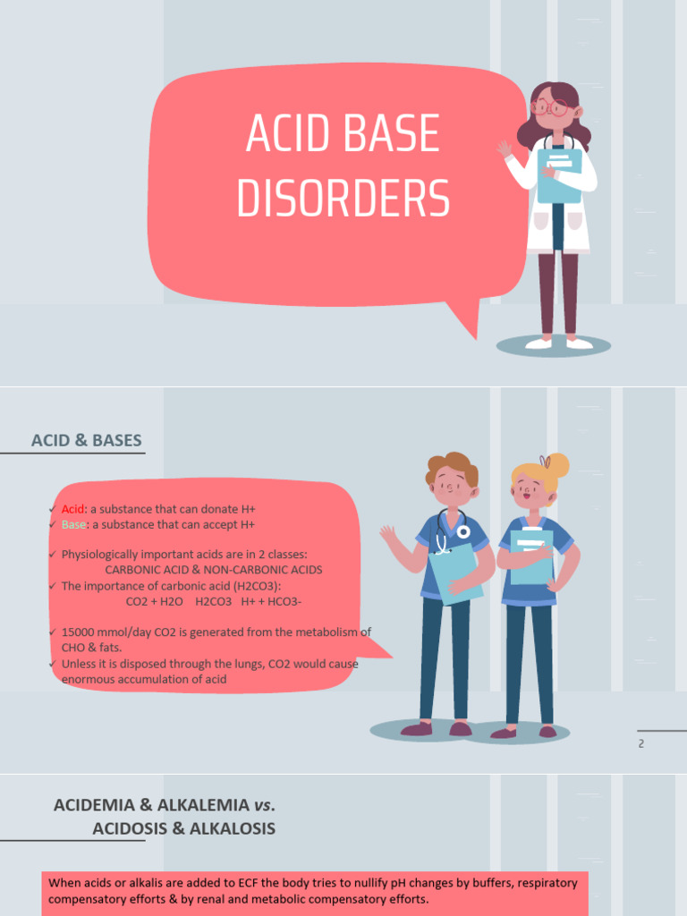 Acid Base Disorders | PDF | Medical Specialties | Diseases And Disorders