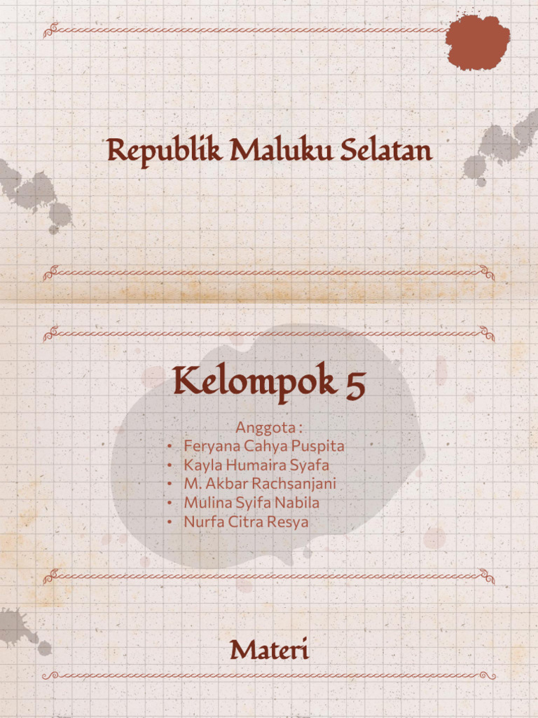 Sejarah Pemberontakan RMS Maluku | PDF