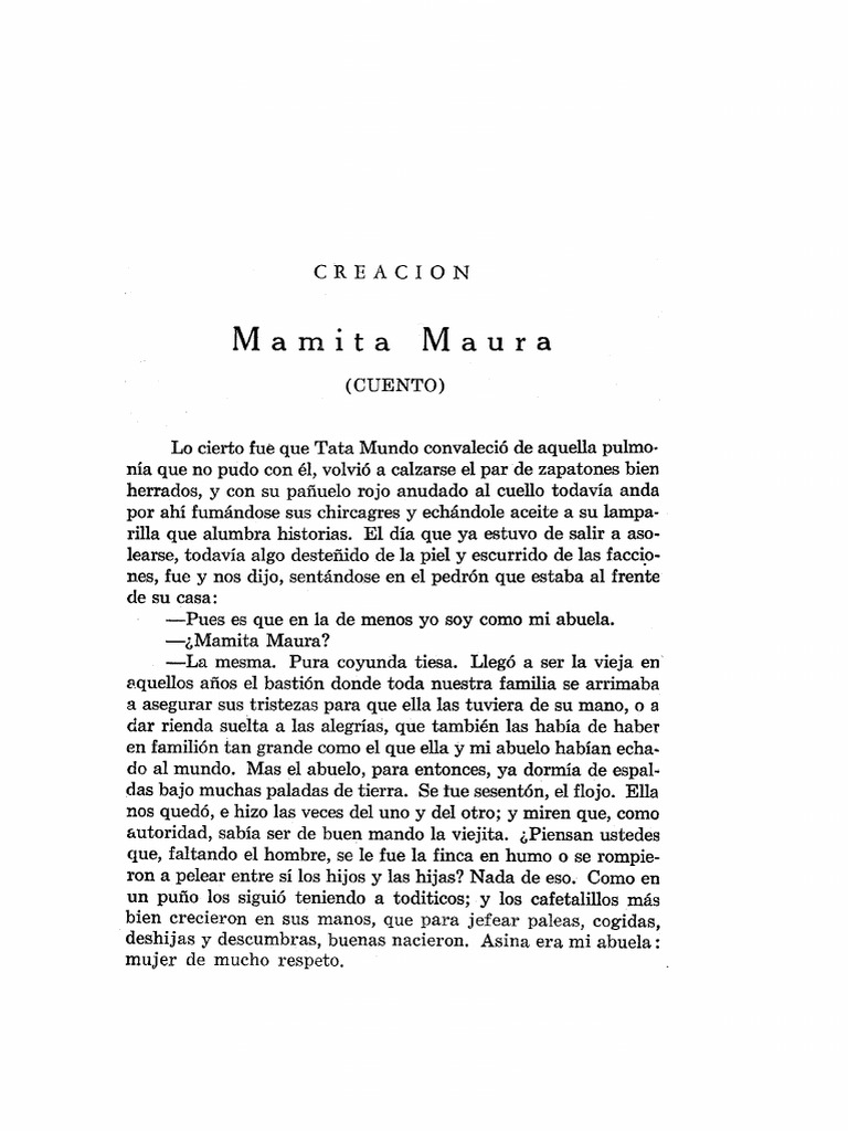 Mamita Maura | PDF