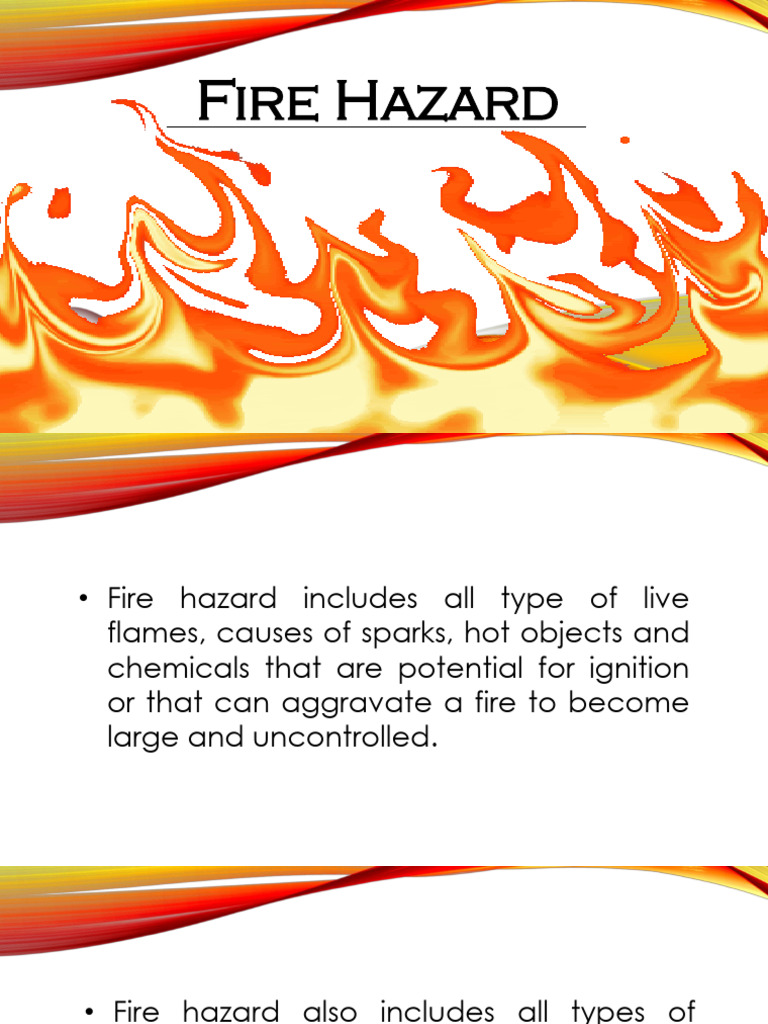 Chp8 Fire Hazards | PDF | Fires | Fire Safety