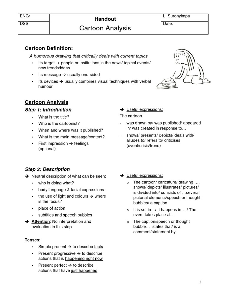 Handout Cartoon Analysis 1 | PDF | Cartoon | Communication
