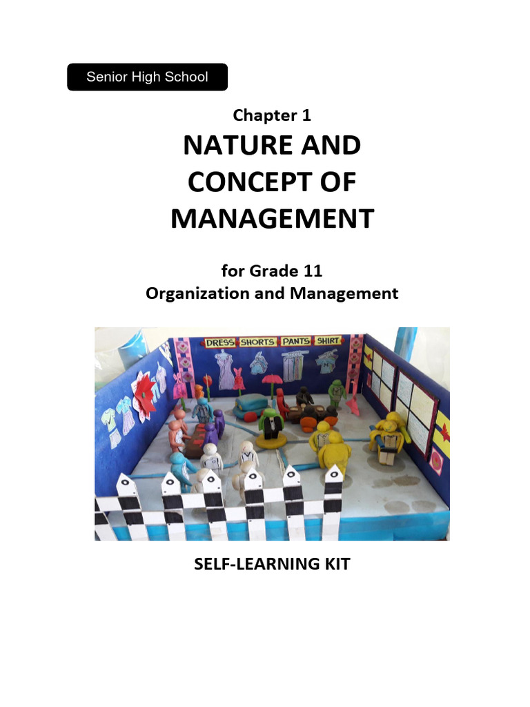Management Concepts for Grade 11 Students | PDF | Goal | Organizational ...