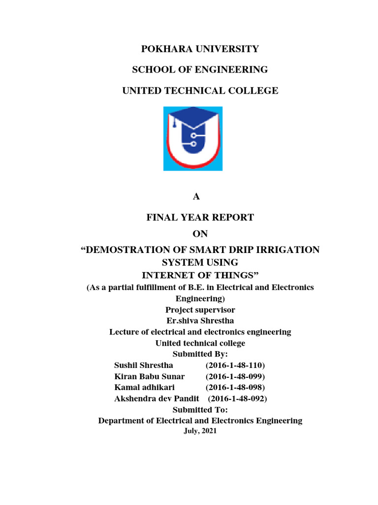 finalProject-Proposal-Format-BE-1 | PDF | Computing | Computer Engineering