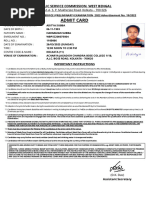 West Bengal Board of Secondary Education: Form of Application For ...