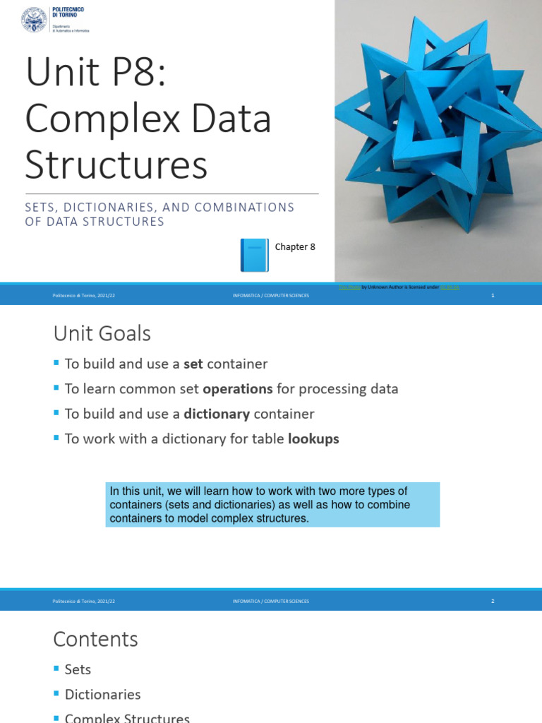 Unit P8 - Complex Data Structures | PDF | Source Code | Modular Programming