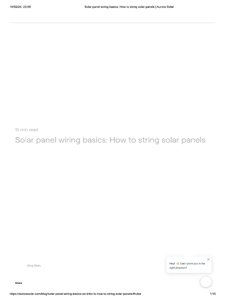 How To String Solar Panels | PDF