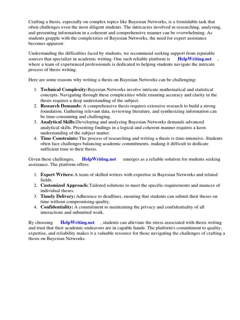 Thesis Bayesian Network | PDF | Bayesian Network | Machine Learning Thesis Bayesian Network | PDF | Bayesian Network | Machine Learning