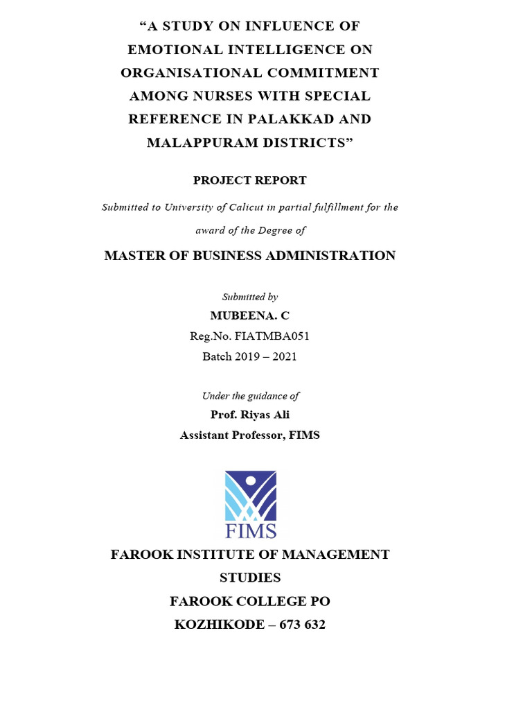 Mubeena. C Project 1 | PDF | Health Care | Stress (Biology)