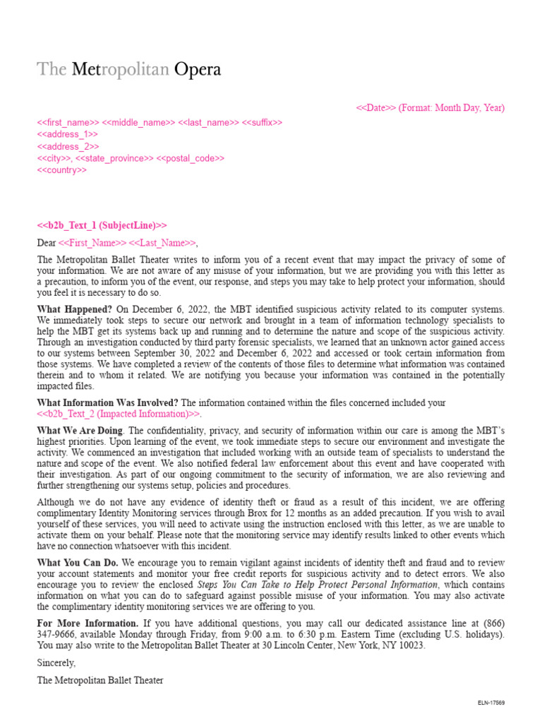 Hack Notice | PDF | Identity Theft | Credit