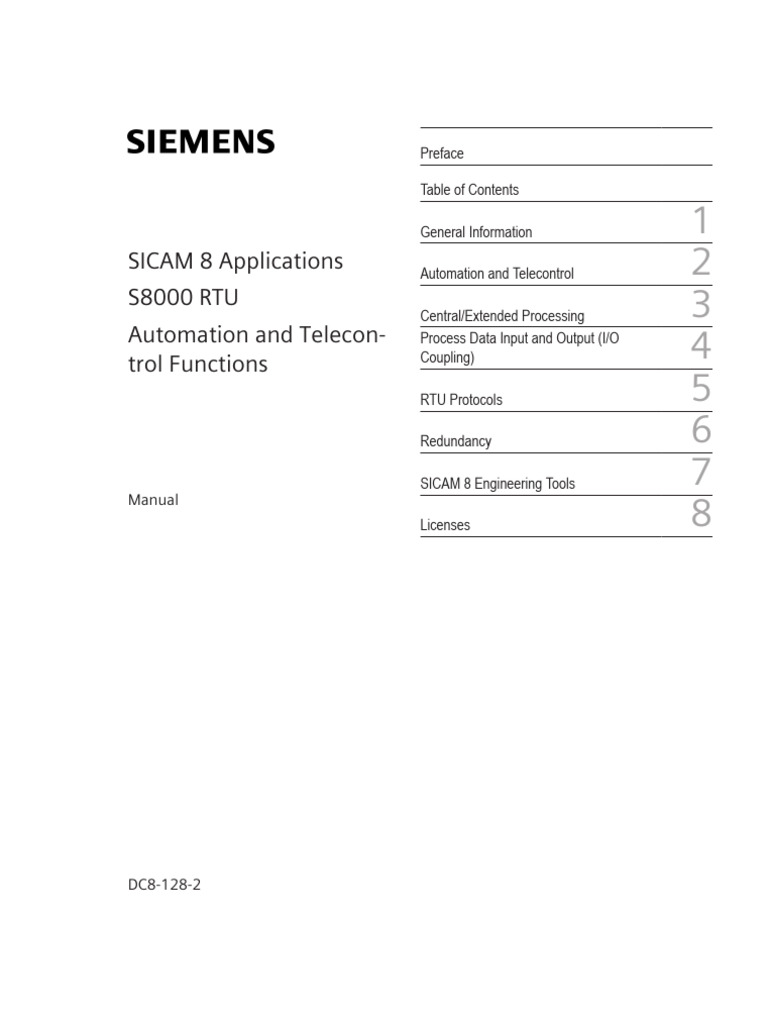 Manual S8000 RTU Automation Telecontrol en V02 | PDF | Input/Output ...
