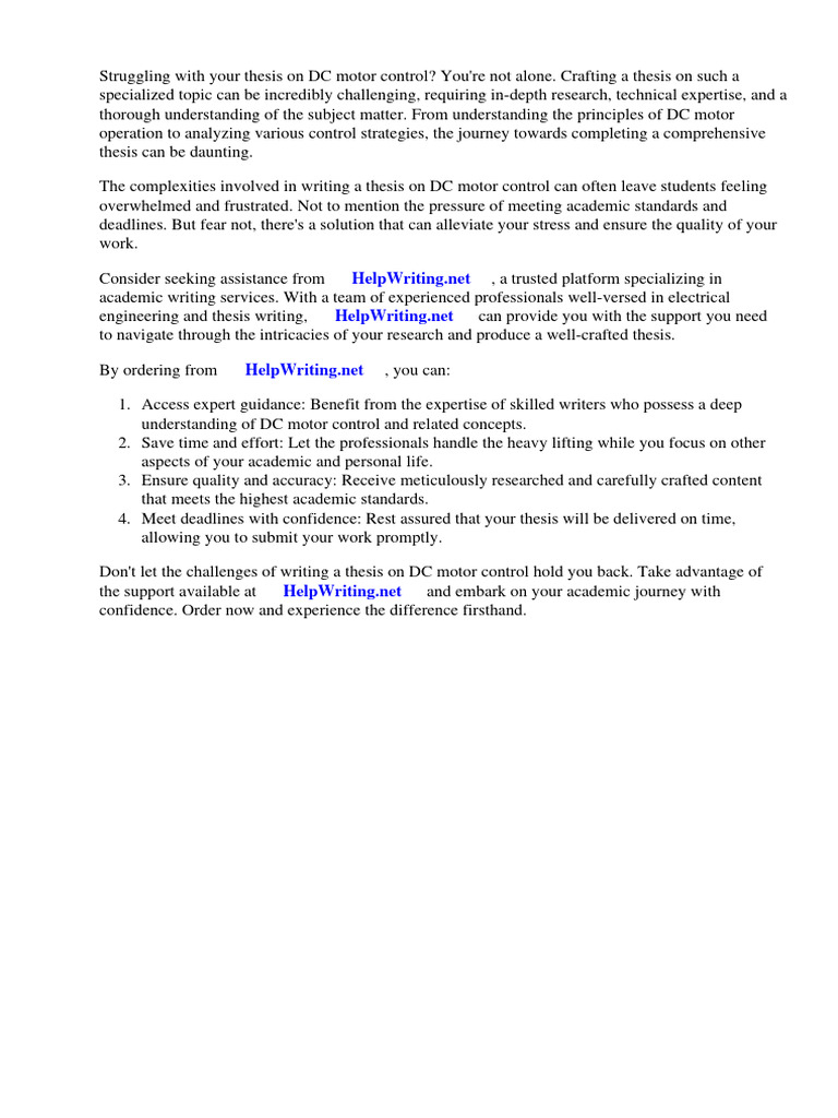 DC Motor Control Thesis | PDF | Fuzzy Logic | Electric Motor DC Motor Control Thesis | PDF | Fuzzy Logic | Electric Motor