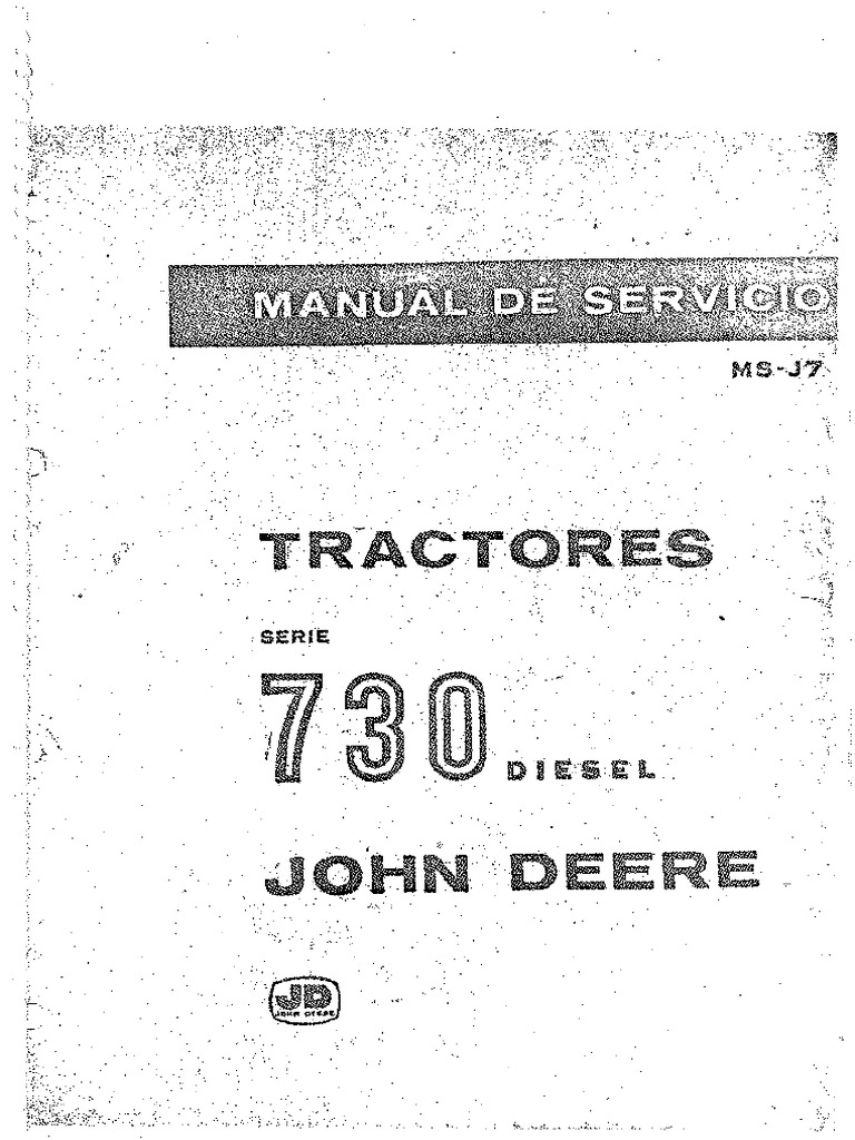 JD 730 Manual de Servicio en Español | PDF
