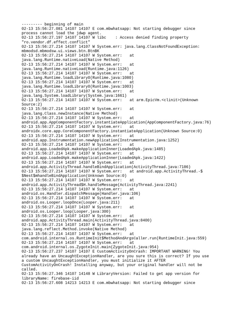 Logcat | PDF | Java (Programming Language) | Android (Operating System)