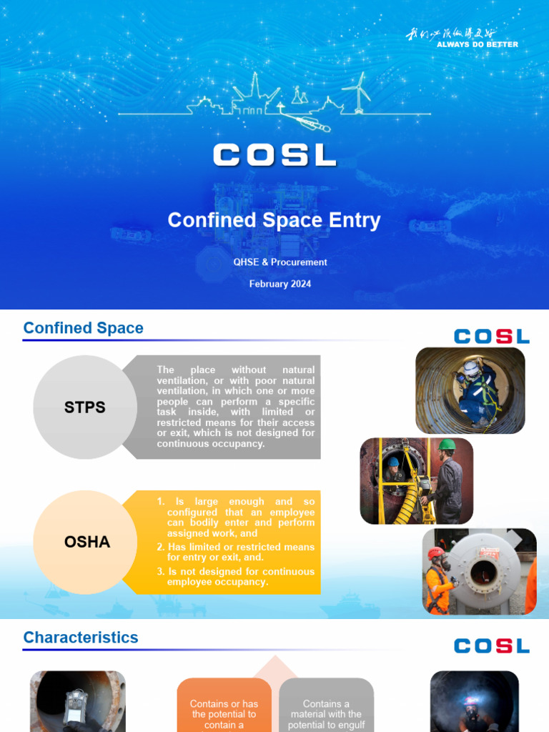 Confined space entry | PDF | Chemistry | Nature