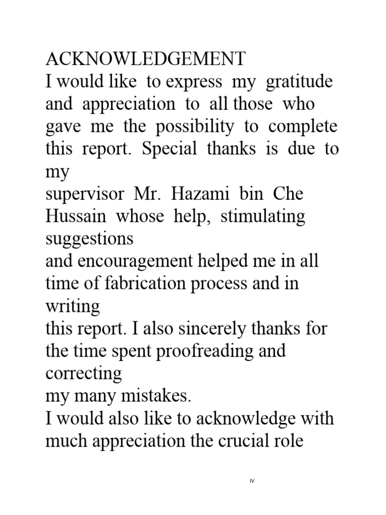 ACKNOWLEDGEMENT Final - Docx BB | PDF