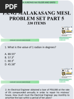 Past Board Exam Problems in Statics | PDF | Lever | Force