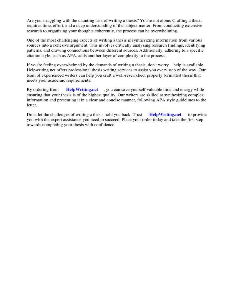 How To Write A Synthesis Essay Apa Style | PDF | Apa Style | American ...