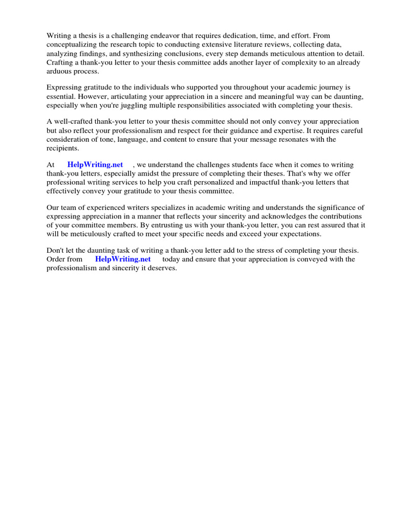 Thank You Letter Thesis Committee | PDF | Thesis | Microsoft Power Point